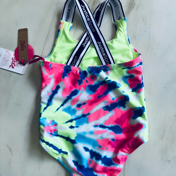 Justice | Swim | Nwt Justice Brand One Piece Girls Swimsuit Size Xs 56 ...